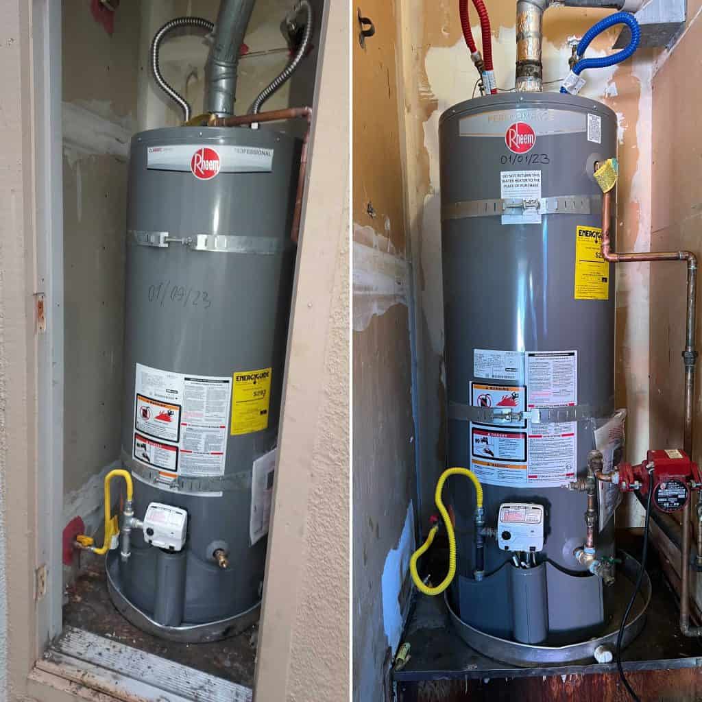 Order 40 Gallon Gas Water Heater Installation in San Bruno with a warranty